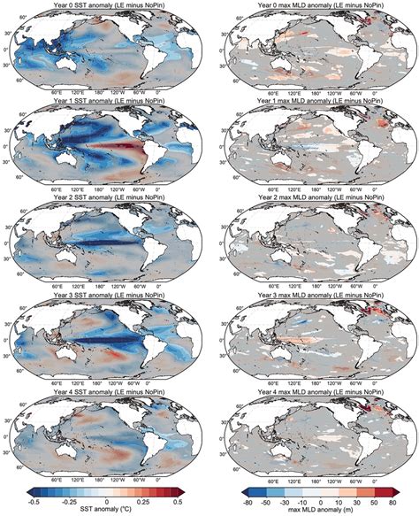 Evolution Of Annual Mean Anomalies Community Earth System Model Large