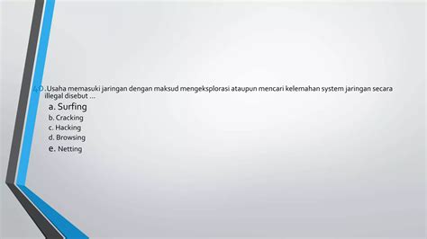 40 Contoh Soal Ulangan Tik Kelas 11 K 13 Semester 1 Ppt