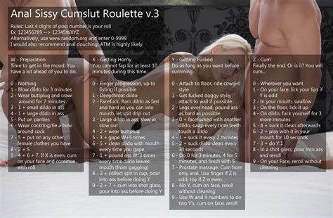 Anal Sissy Cumslut Roulette Fap Roulette