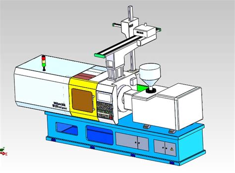 注塑机带成型机械手3d图纸 K207 非标自动化设备3d图纸3d模型 Solidworks 2014 模型图纸下载 懒石网