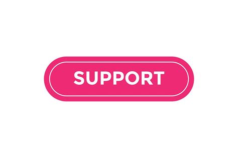 Support Button Web Banner Templates Vector Illustration 17086538