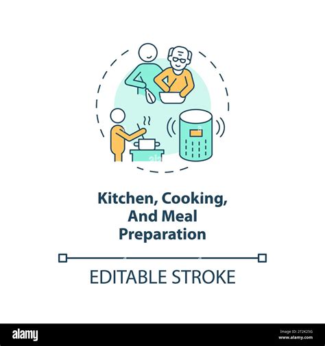 Thin Line Icon Kitchen Cooking And Meal Preparation Concept Stock Vector Image And Art Alamy