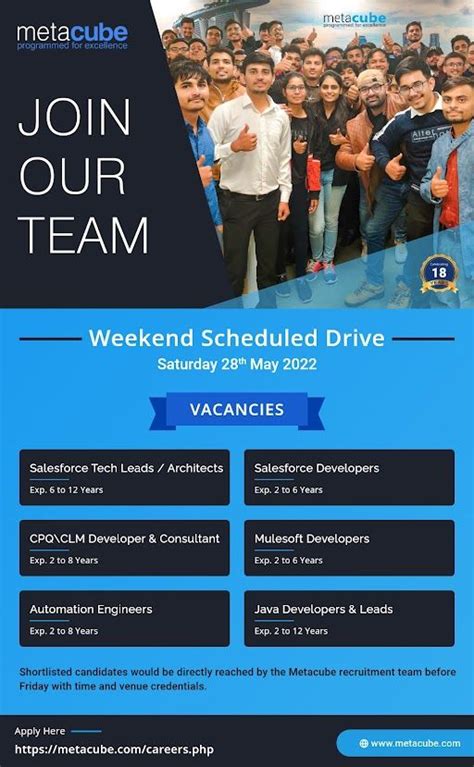 Mega Weekend Recruitment Drive Interested Candidates Can Apply Using… Gagan Sarna