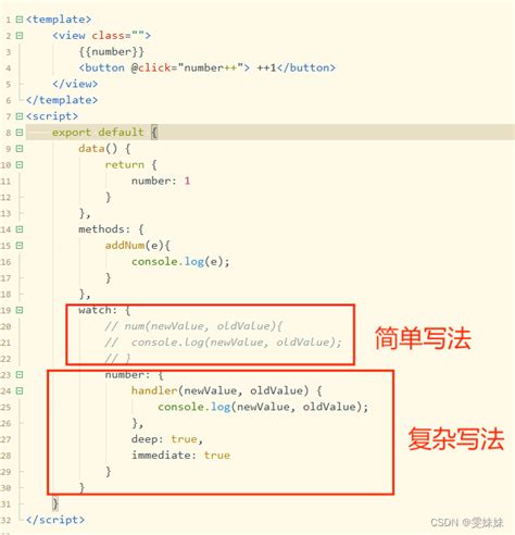 Vue开发深入理解watch方法的简单与复杂用法 CSDN博客