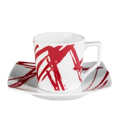 Table Passion Tasse Soustasse Cafe 12 Cl Porcelaine Decor