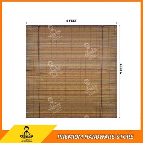 Outdoor Bamboo Blinds 8ft X 7ft Wooden Blind Bamboo Curtain Roll Up