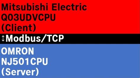 OMRON CP2E N Server OMRON NJ501 Client Modbus TCP YCD