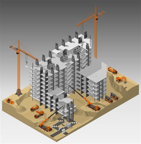 city map set 04 tiles isometric stock vector illustration of real