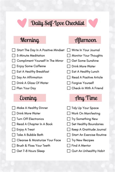Pin On Self Care Planners Checklists