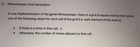 3 Minesweeper Grid Generation In One Implementation