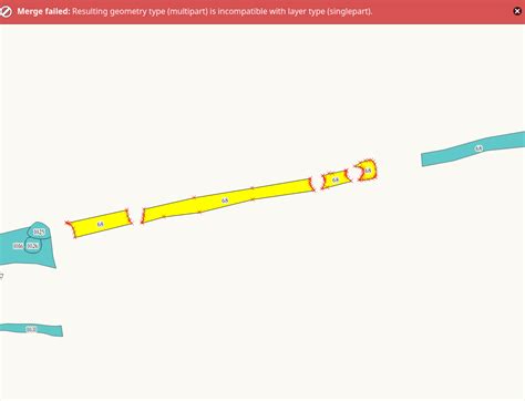 Merge Failed Resulting Geometry Type Multipart Is Incompatible With