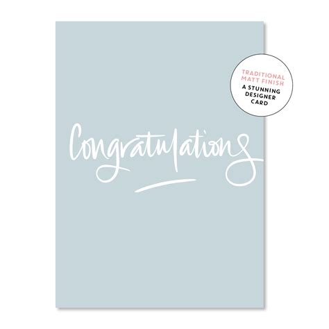 Congratulations Script Greeting Card Just Smitten