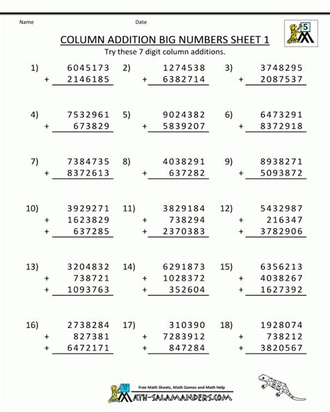 Free Th Grade Math Worksheets Activity Shelter Sixth Grade Math Hot
