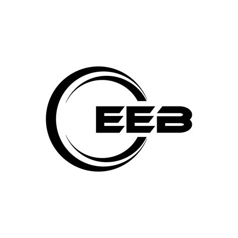 Eeb Letter Logo Design In Illustration Vector Logo Calligraphy