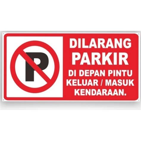 Jual Sticker Dilarang Parkir Shopee Indonesia