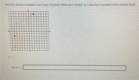 Find The Distance Between Each Pair Of Points Write Your Answer As A