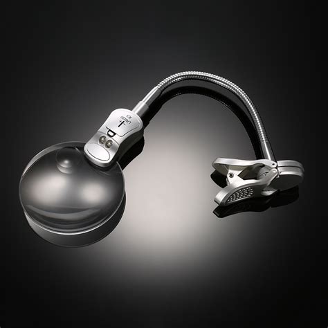 6x Magnifier Multi Use Clip On Desk Magnifier Lamp Loupe Reading