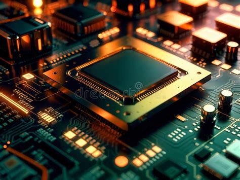 Close Up View Of A Modern Gpu Card With Circuit And Connections 3d