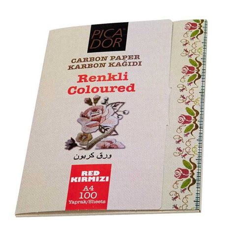 Picador Karbon Kağıdı A4 100 Yaprak Kırmızı | Kırtasiye Dünyası