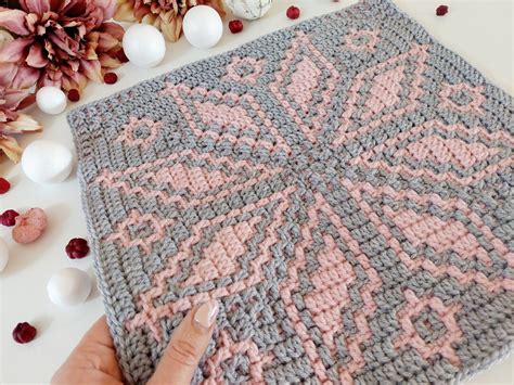 Overlay Mosaic Crochet In Rounds From Center Out Motif Pattern Glorious