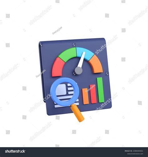 Credit Score Arrow Gauge Speedometer Indicator Stock Illustration