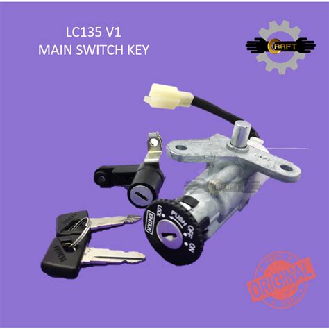 YAMAHA LC V KEY SET MAIN SWITCH ORIGINAL LC KUNCI SUIS LOCK COMPLETE SET S XH