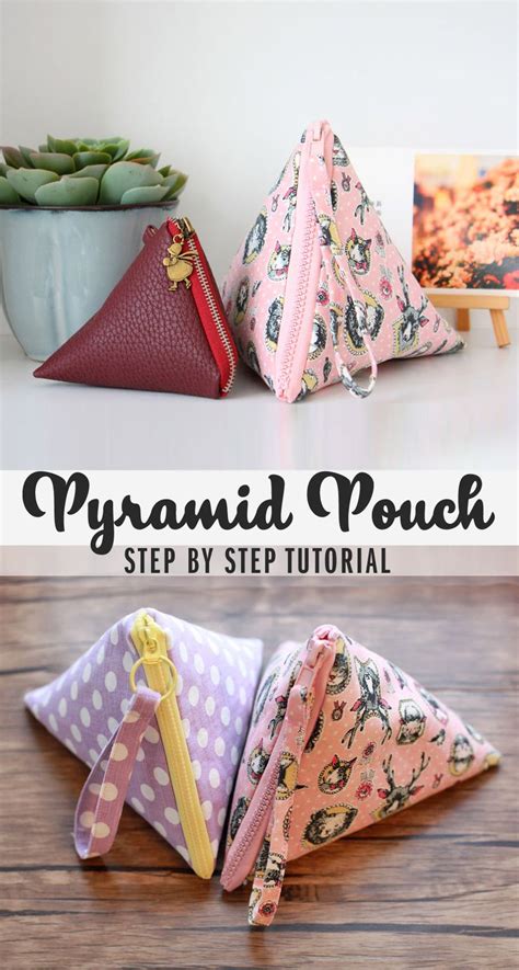 How To Sew A Pyramid Pouch Diy Bags Patterns Small Sewing Projects