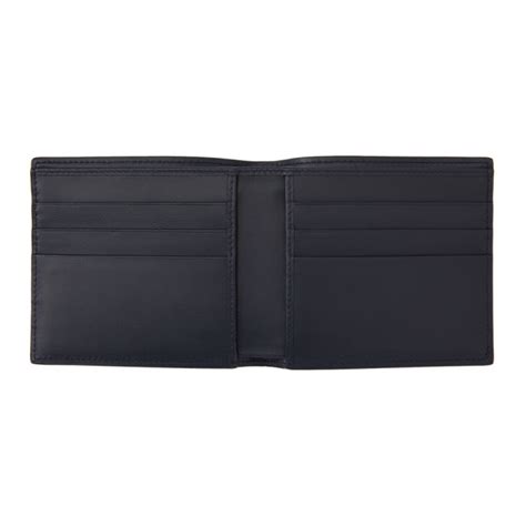 Smythson Black Panama Bifold Wallet Smythson