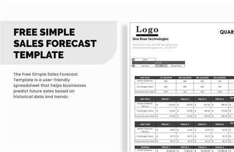Simple Sales Forecast Template Download In Excel Google Sheets Template Net