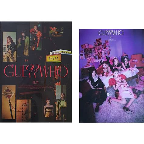 Itzy Guess Who Mini Album Dayandnight Version Cdphotobookposter