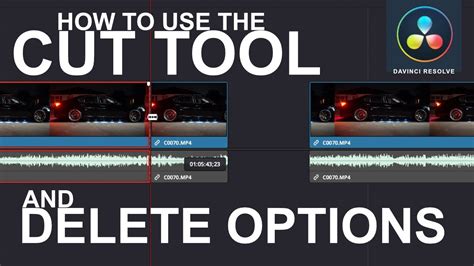 davinci resolve cut and delete tutorial youtube