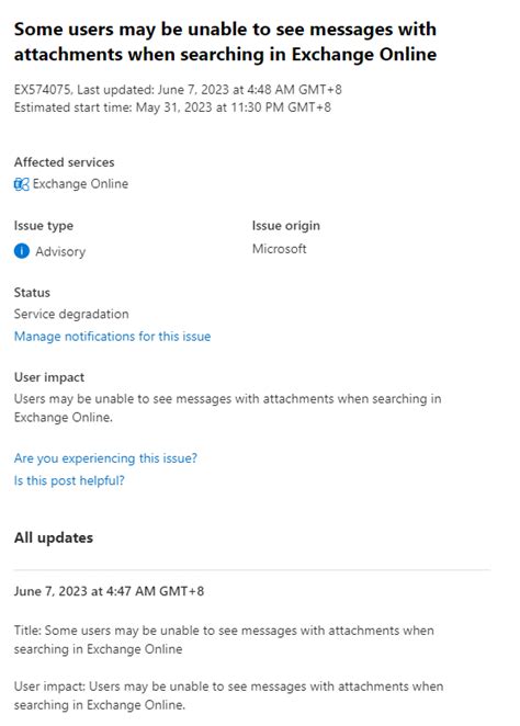 outlook 365 emails with attachment not showing in search results