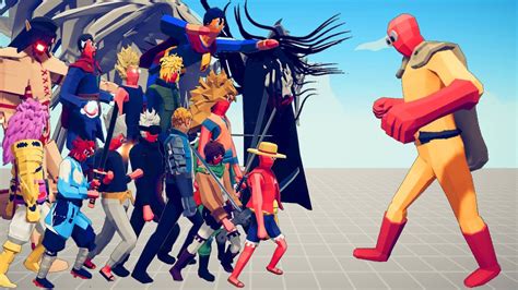 Saitama Vs Every Anime Unit Tabs Totally Accurate Battle Simulator