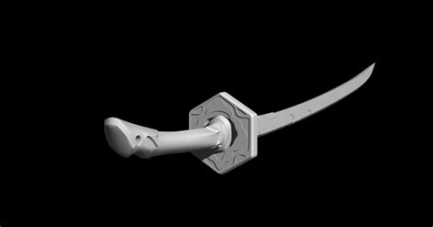 Genshin Impact Ayato Skill Sword 3D Model 3D Printable CGTrader