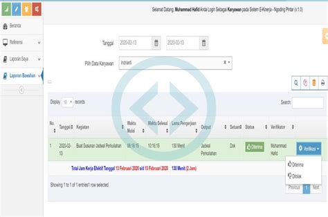 Source Code Aplikasi E KINERJA Menggunakan PHP MySQLi Sistem