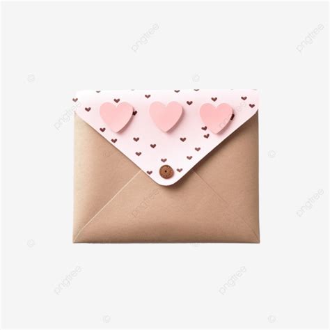 발렌타인 데이 분홍색 종이 하트 공예 봉투 핑크 하트 연애 편지 종이 심장 Png 일러스트 및 이미지 에 대한 무료