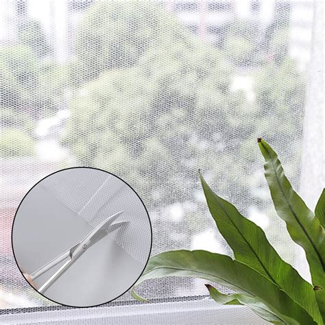 Bug Mosquito Net Door Protector Mesh Window Fly Screen White With Tape