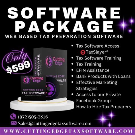 Software Package Cutting Edge Tax Software