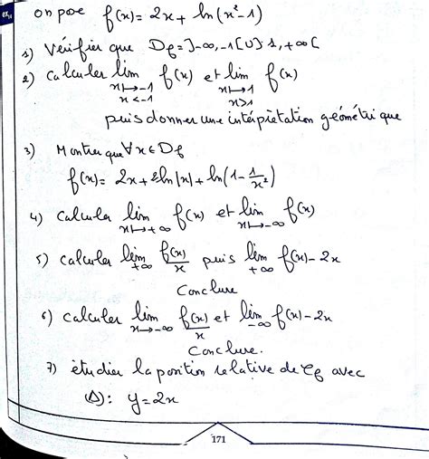 Exercice Avec Correction Logarithme Népérien Techinfo
