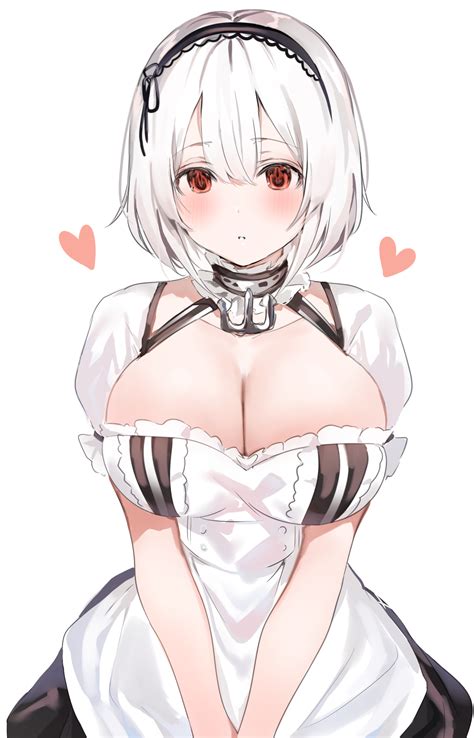 Safebooru 1girl Anchor Apron Azur Lane Bangs Black Dress Blush