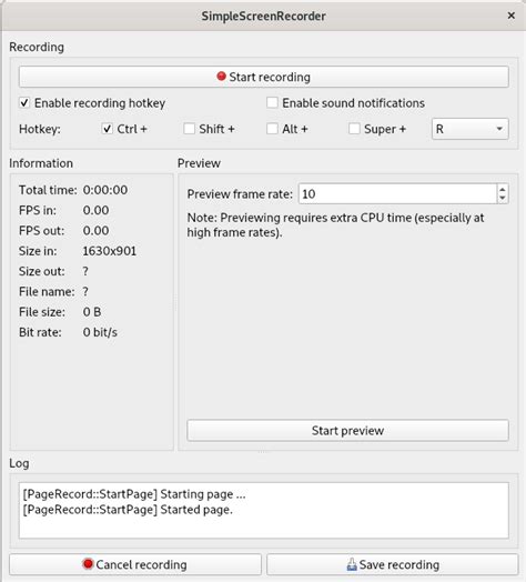 screen recording on debian 10 vitux
