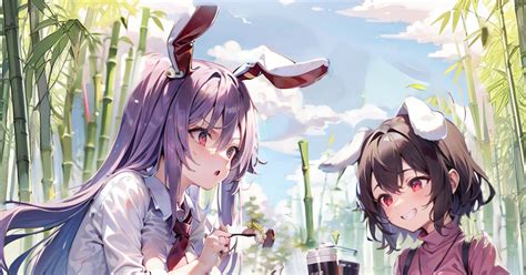 東方project 竹林らんちたいむ ちきんごーすとのイラスト Pixiv