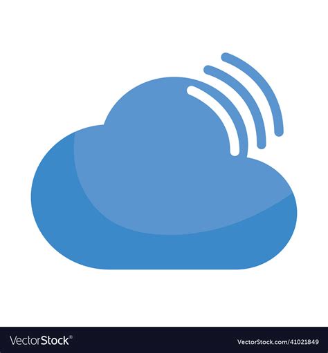 Wifi Cloud Icon Royalty Free Vector Image Vectorstock