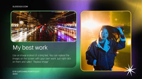 Eye Catching Portfolio Google Slides Powerpoint Template