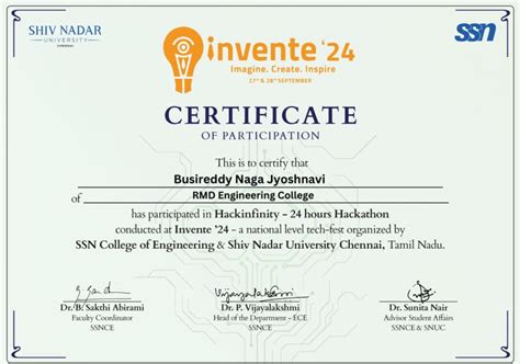 Jyoshnavi Busireddy On Linkedin Invente Techfest