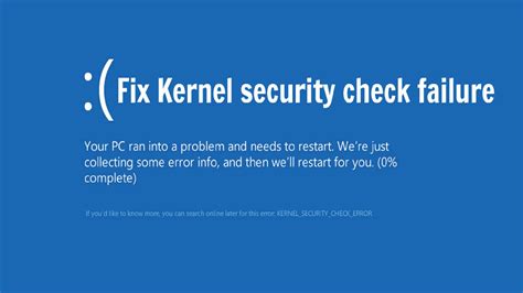 How To Fix A Kernel Security Check Failure Error In Windows CitizenSide