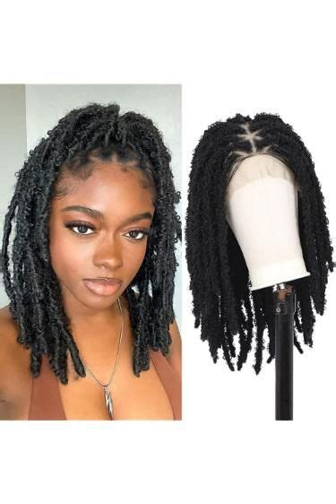 Lexqui 32 Square Knotless Locs Braided Wigs For Women Embroidery Full