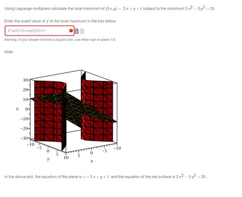 solved using lagrange multipliers calculate the local