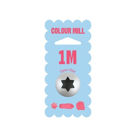 Colour Mill 1M Open Star Piping Tip Cake Decorating Nozzles