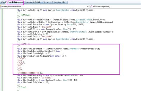 C Listbox Item Itemheight Net Spider